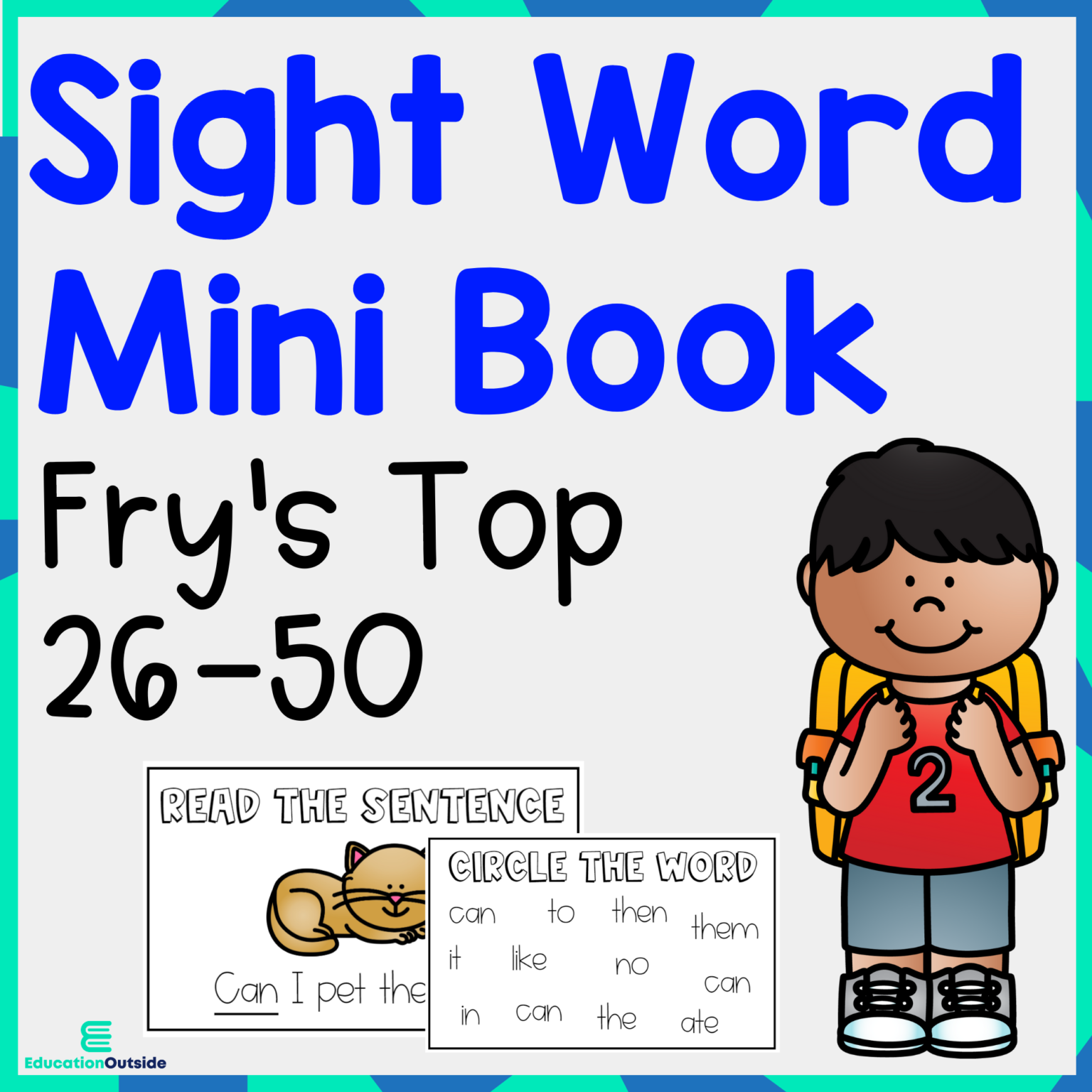 Sight Word Books: Fry's 26-50 Sight Words