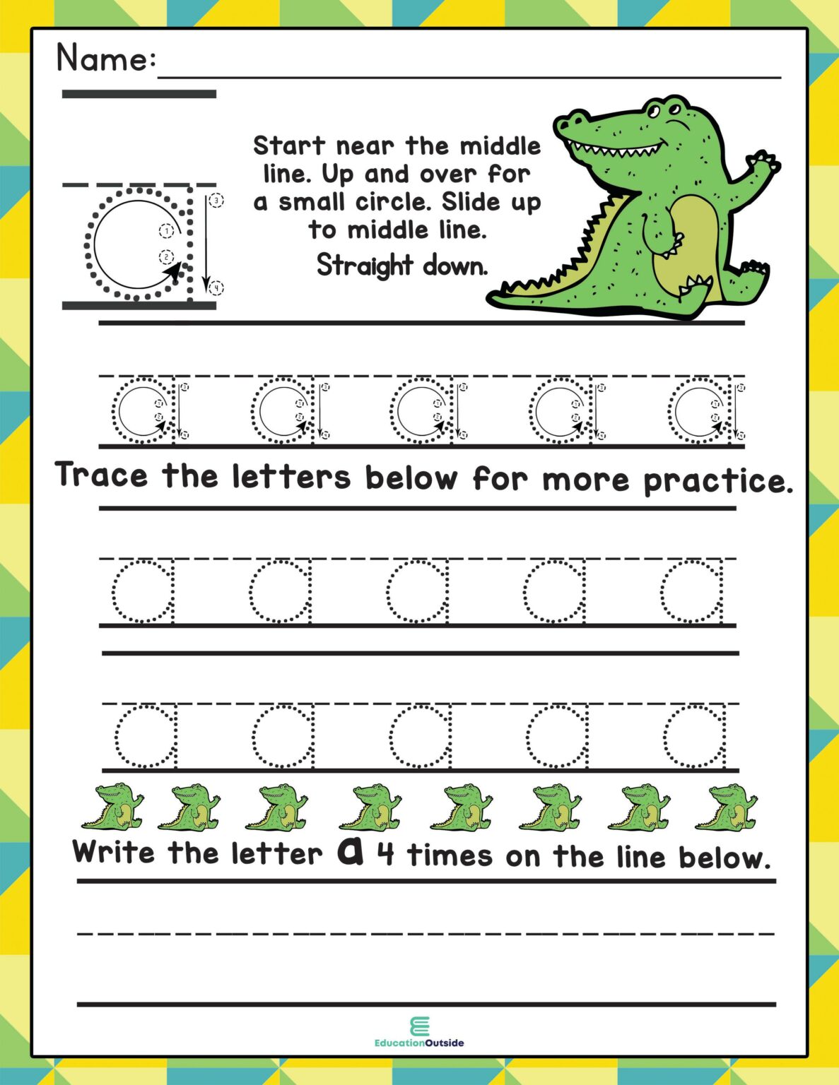 5 NO PREP Lowercase Tracing Worksheets to Improve Letter Recognition ...