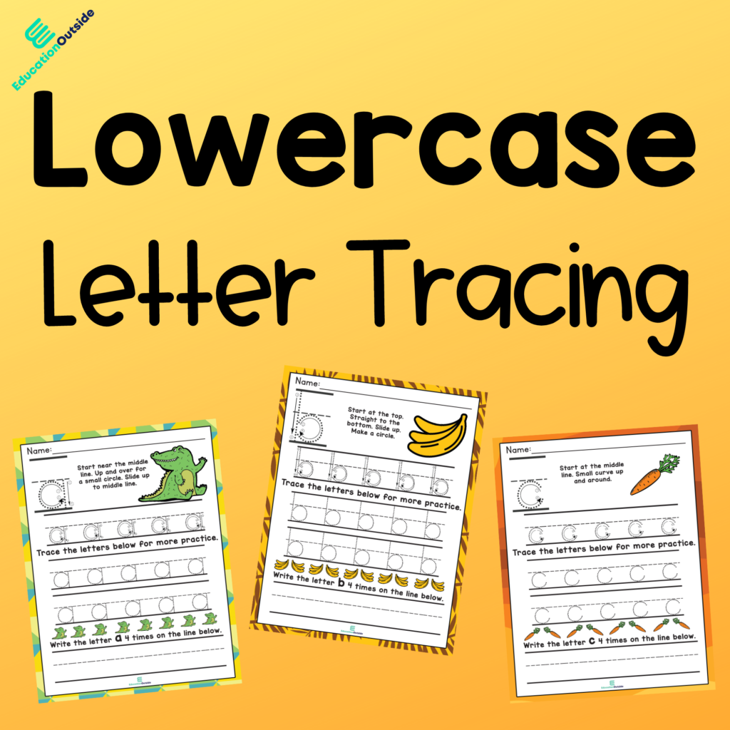 Lowercase Letter Tracing Worksheet