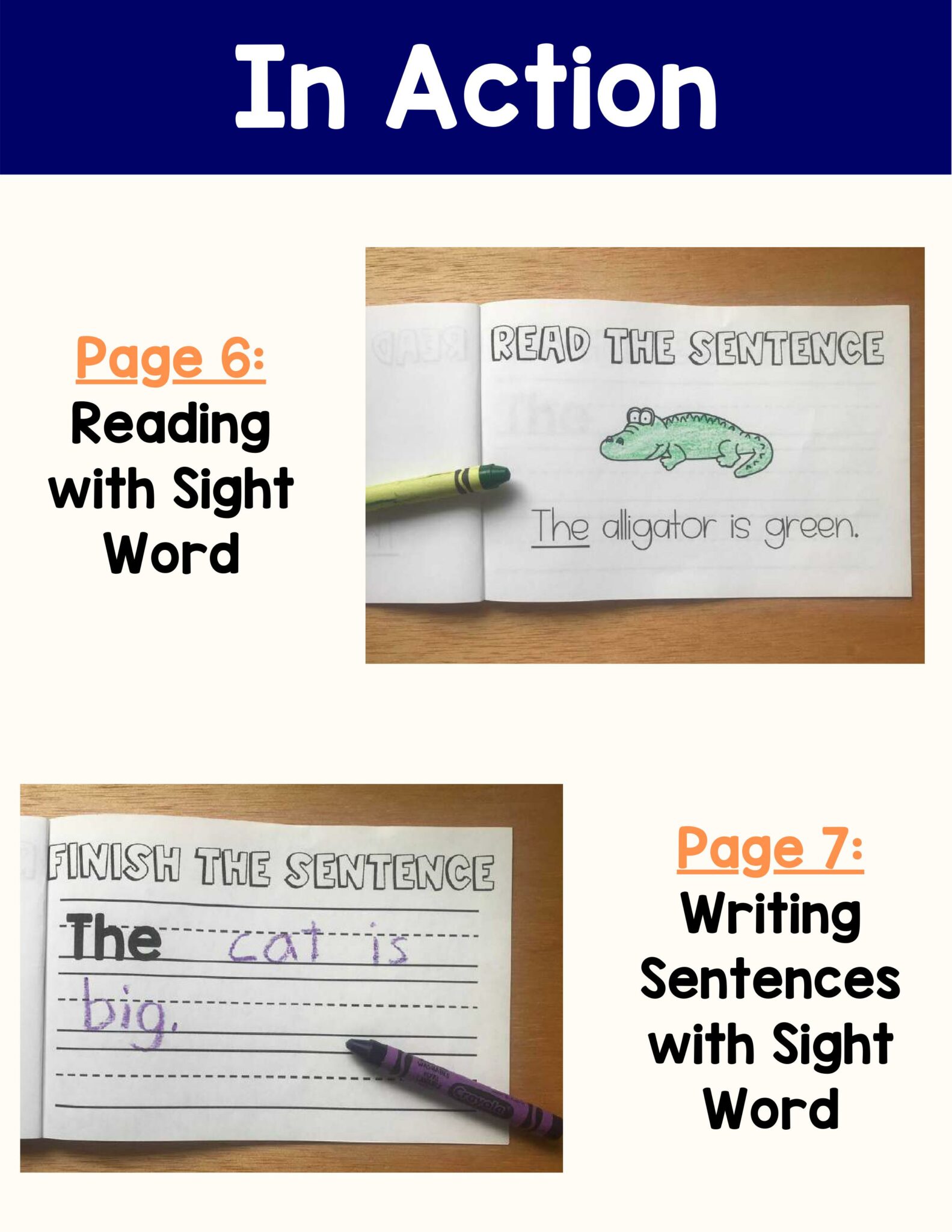 Sight Word Books: Fry's Top 25 Sight Word Practice