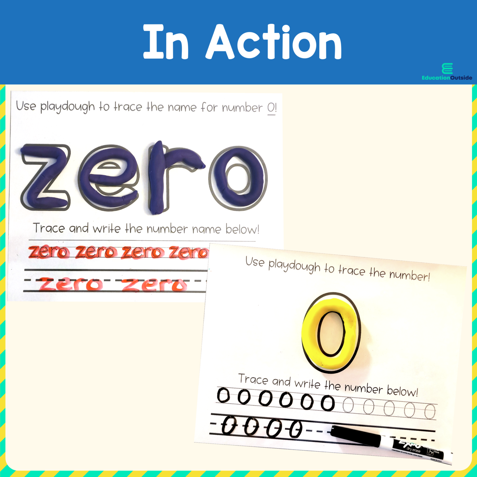 Number Practice Packet Printables: 0-20