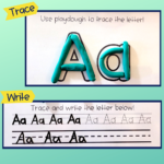 Alphabet Practice Mats: ABC's with Playdough