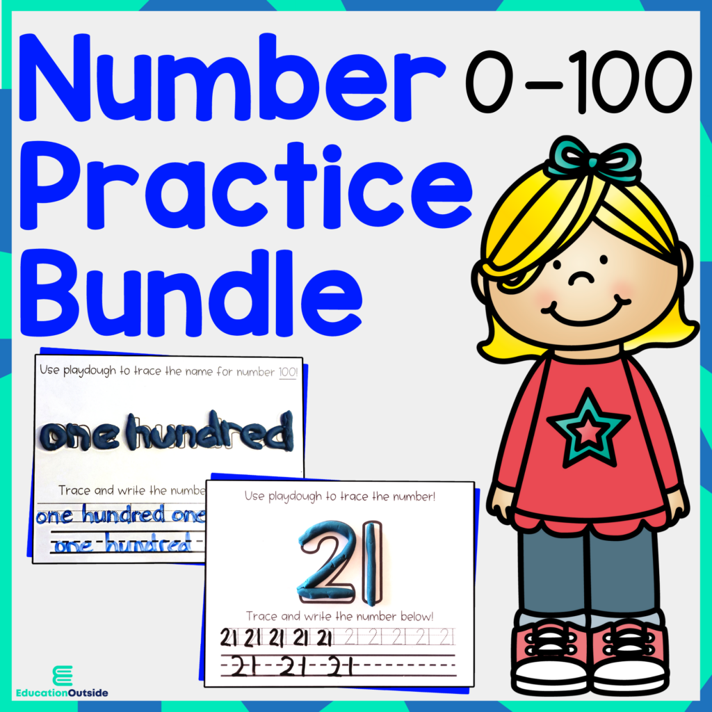 Number Practice Packet Printables: 0-100
