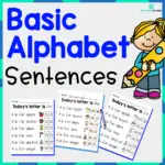 Basic Alphabet Sentences - NO PREP - Letter Sounds