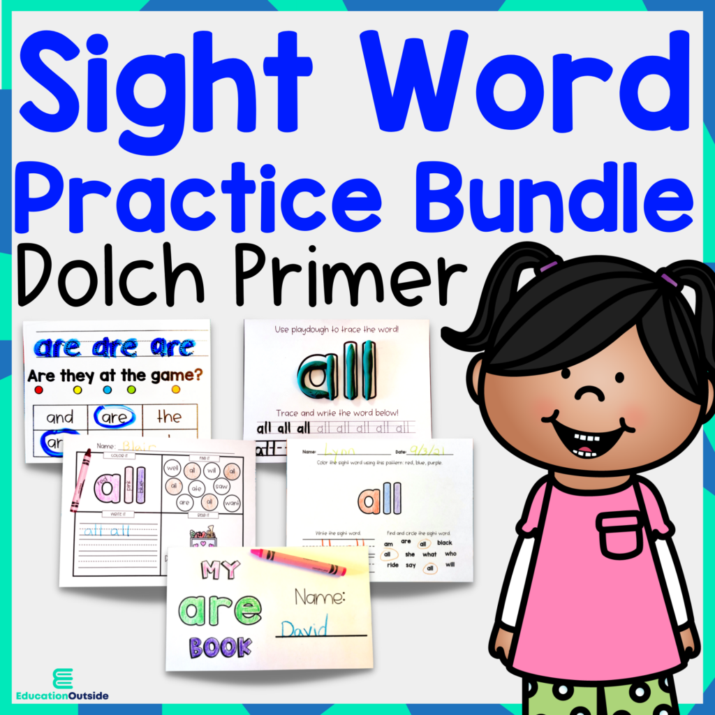 Sight Word Practice Packet (Dolch Primer Words)