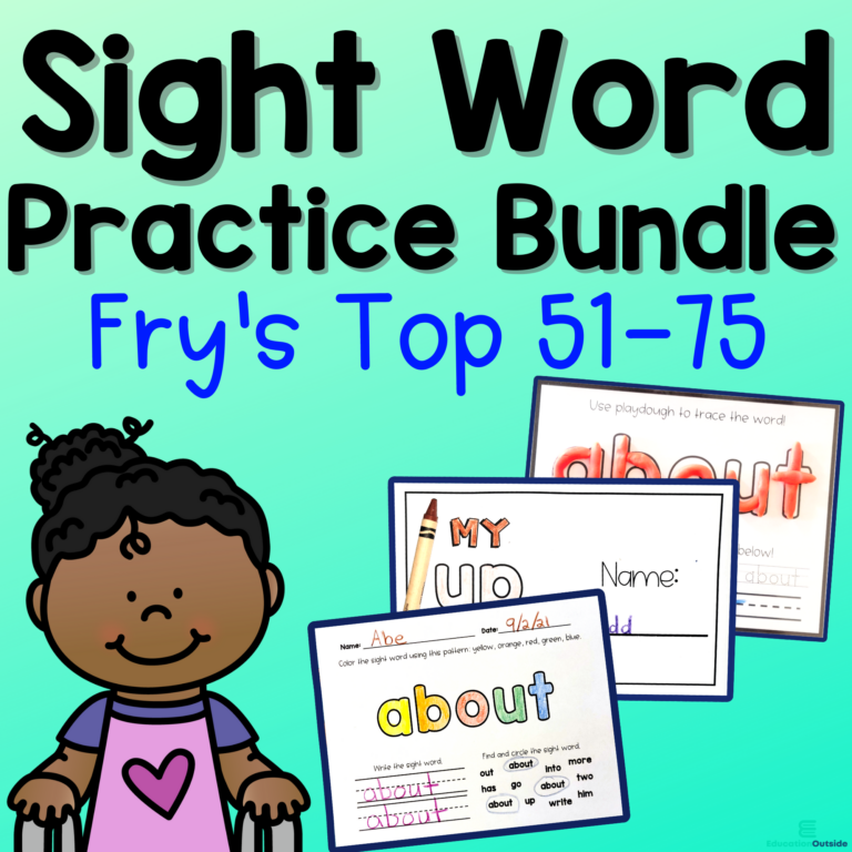 Sight Word Practice Packet (Fry's 51-75)