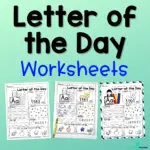 Letter of the Day Worksheets - NO PREP - A-Z Uppercase & Lowercase Practice