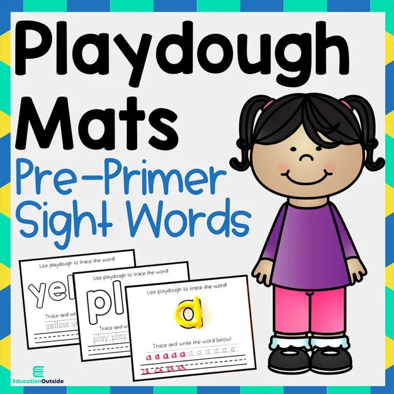 Dolch Pre-Primer Sight Word Playdough Mats - Printable Set