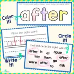 Sight Word Coloring Worksheets (1st Grade Dolch) - NO PREP Printable Set