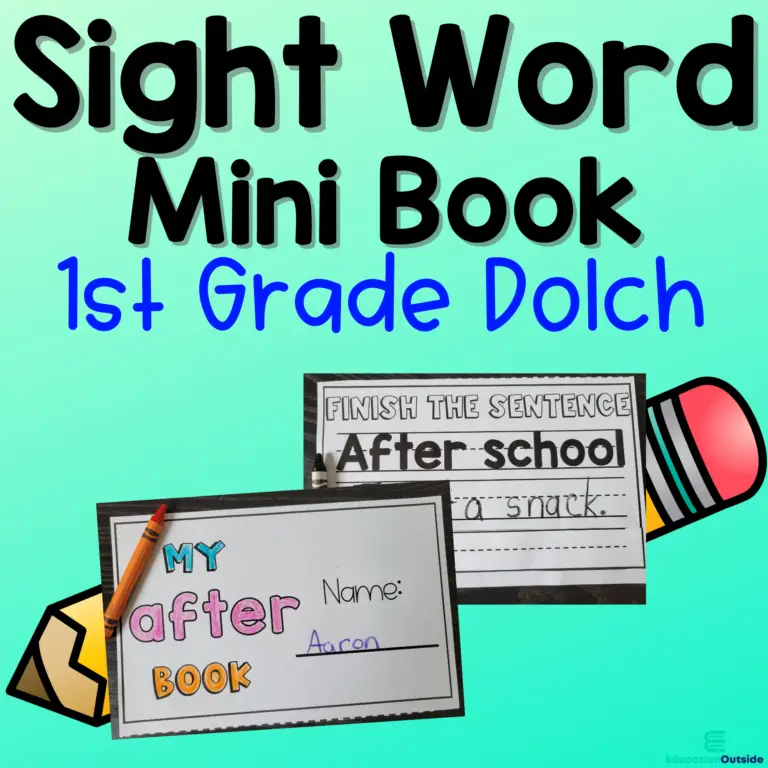 1st Grade Dolch Sight Word Mini Books (Color and B&W Versions Included)