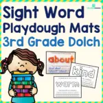 Sight Word Playdough Mats (3rd Grade Dolch) - Printable Set