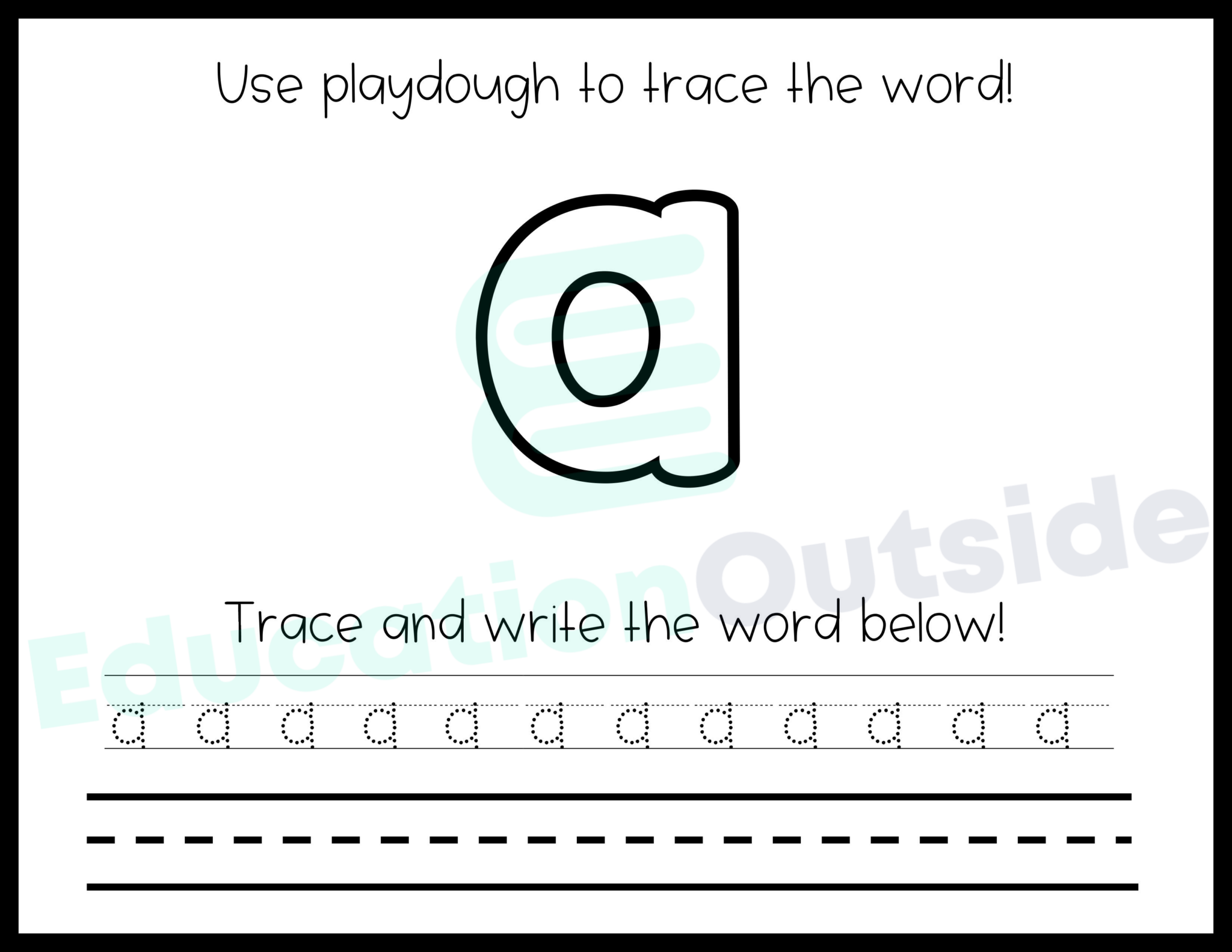 Sight Word Practice Packet (Dolch Pre-Primer Words)