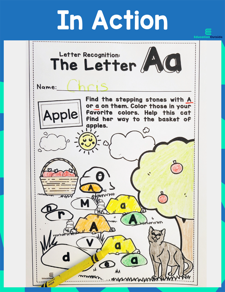 Letter Recognition Worksheet and Coloring Activity (NO PREP) - Entire ...