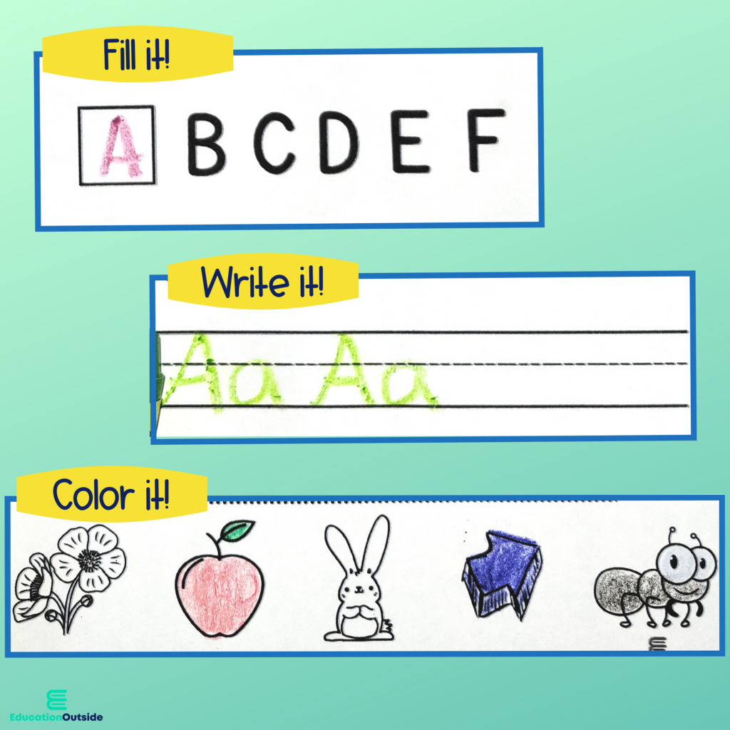 Letter of the Day Worksheets - NO PREP - A-Z Uppercase & Lowercase Practice