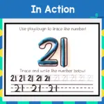 Number Playdough Mats: 0-100 - Identification & Fine Motor Enhancement