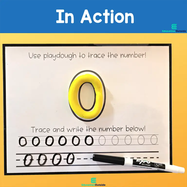 Number Playdough Mats: 0-20 - Identification & Fine Motor Enhancement