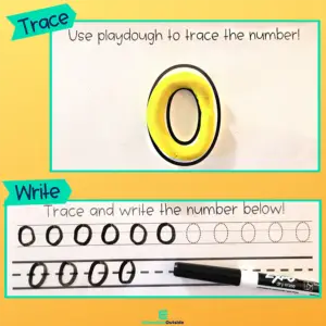 Number Playdough Mats: 0-20 - Identification & Fine Motor Enhancement