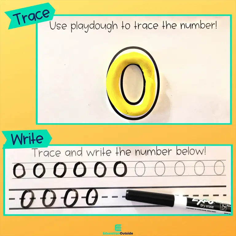 Number Playdough Mats: 0-20 - Identification & Fine Motor Enhancement