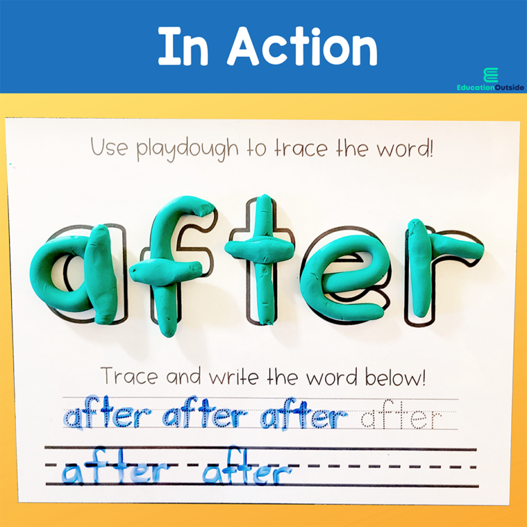 Sight Word Playdough Mats (1st Grade Dolch) - Printable Set