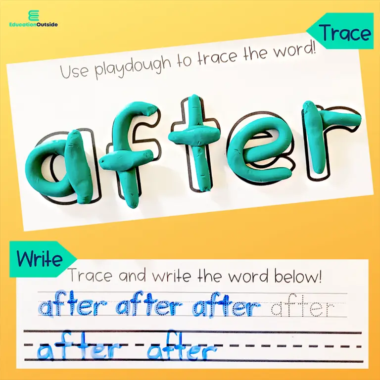 Sight Word Playdough Mats (1st Grade Dolch) - Printable Set