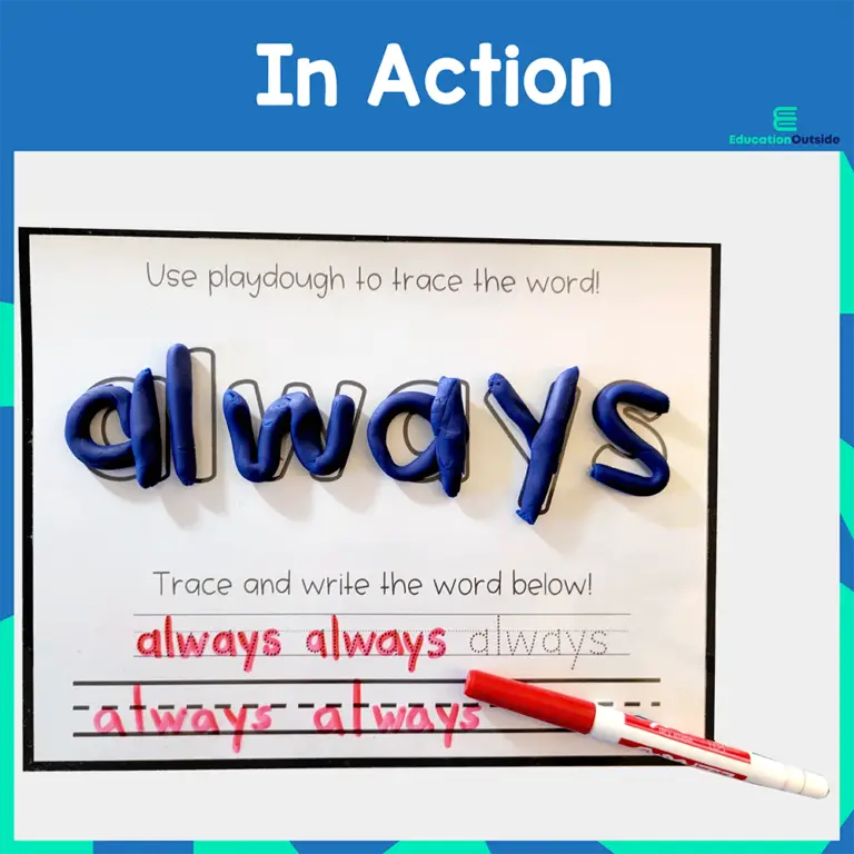 Sight Word Playdough Mats (2nd Grade Dolch) - Printable Set