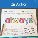 Sight Word Coloring Worksheets (2nd Grade Dolch) - NO PREP Printable Set