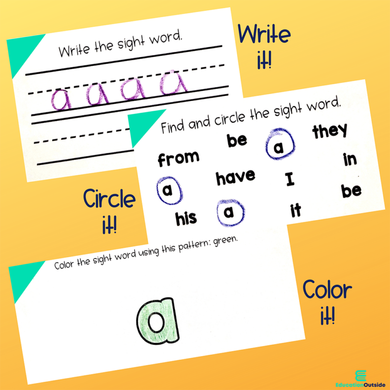 Sight Word Coloring Worksheets (Fry's Top 25) - NO PREP Printable Set