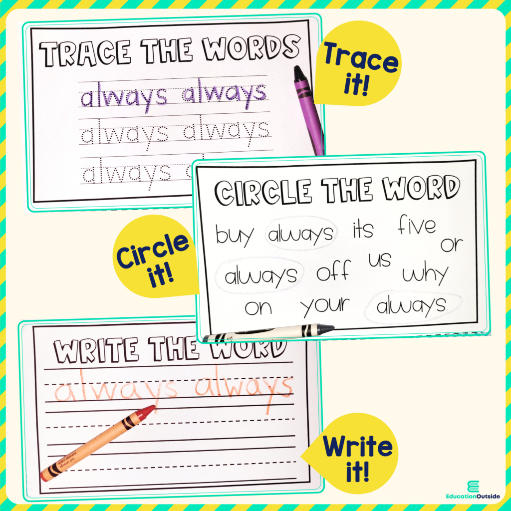 2nd Grade Dolch Sight Word Mini Books (Color and B&W Versions Included)