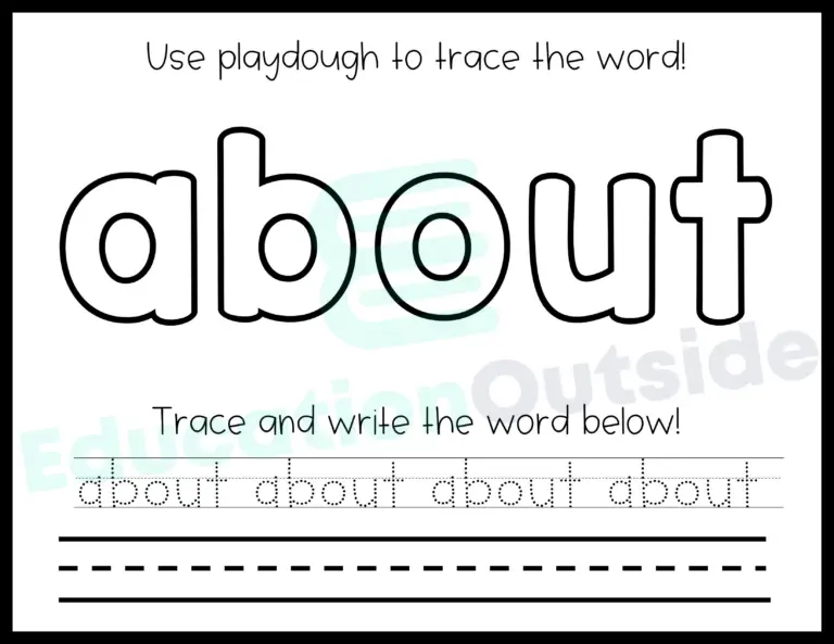 Fry's First 100 Sight Word Playdough Mats - NO PREP Printable Set