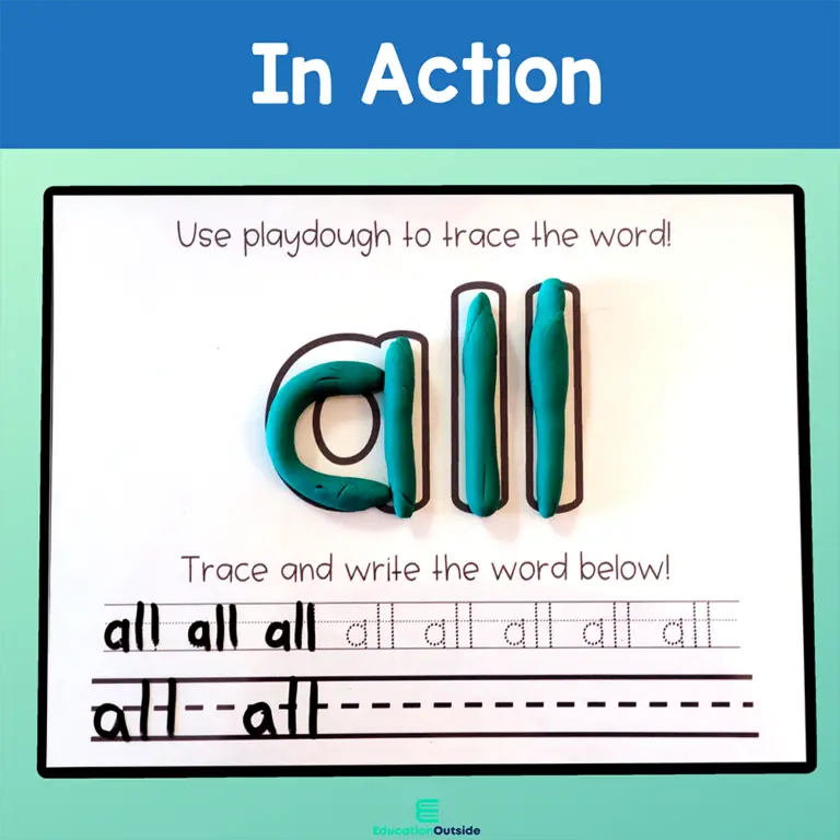 Fry's First 100 Sight Word Playdough Mats - NO PREP Printable Set