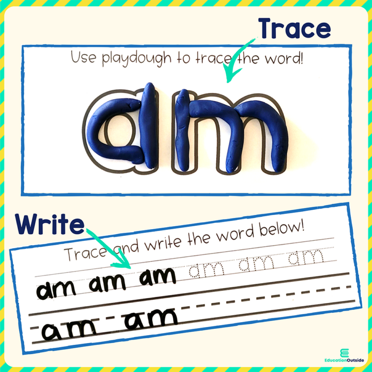 Sight Word Playdough Mats (Fry's Top 76-100) - Printable Set