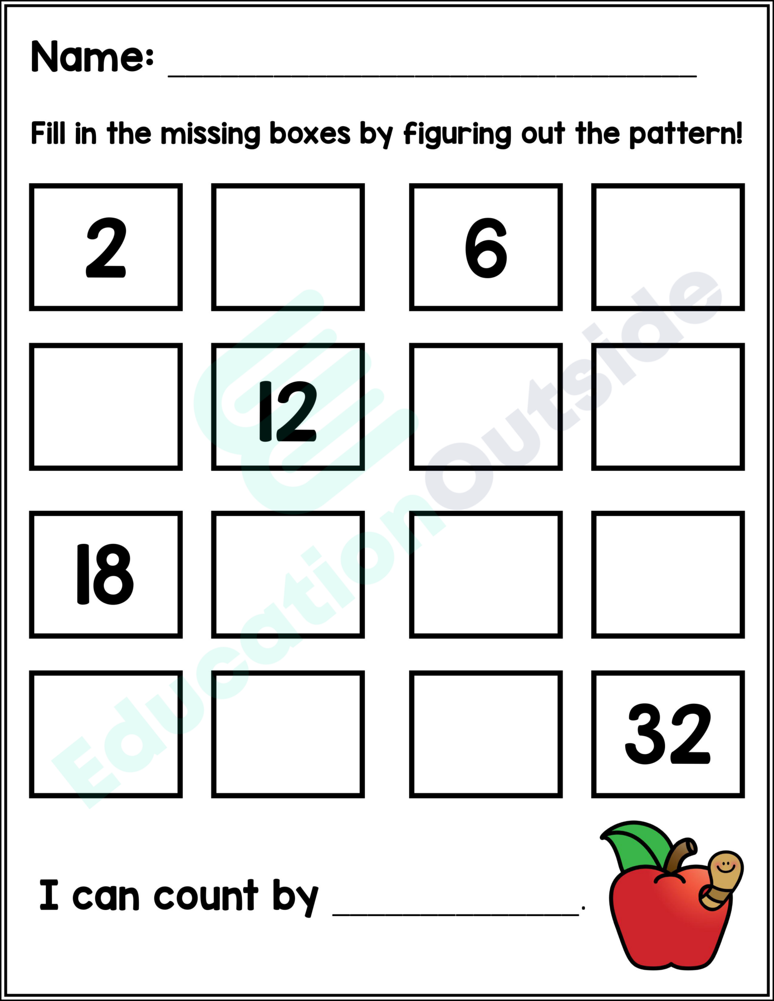 Let's Practice Skip Counting by 2's, 5's, 10's and More!
