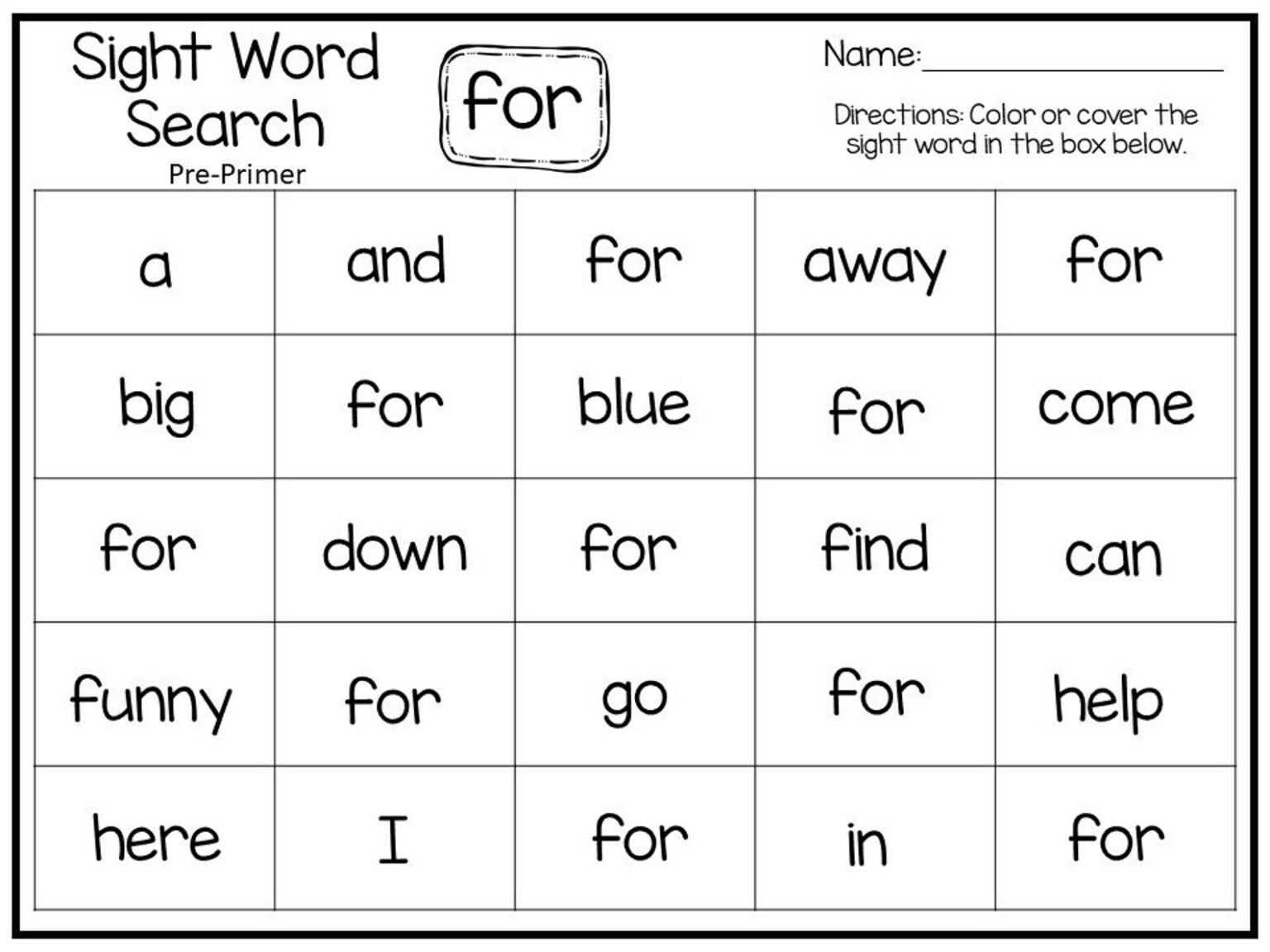 10 SUPER FUN Sight Word Worksheets for the School Year - 2023 Round-up ...