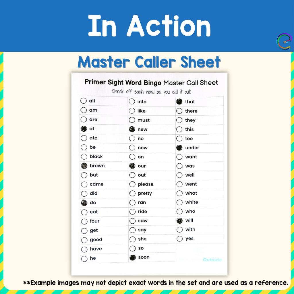 3rd Grade Dolch Sight Words Bingo - 8 and 24 Square Grids Included!