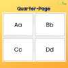 Alphabet Flashcard Bundle (A, a, Aa) - A to Z - 3 Sizes Included!