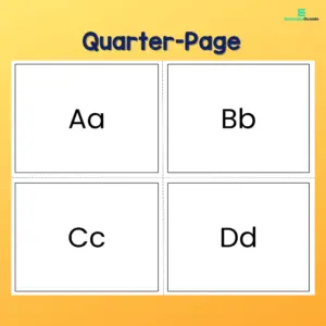 Alphabet Flashcard Bundle (A, a, Aa) - A to Z - 3 Sizes Included!