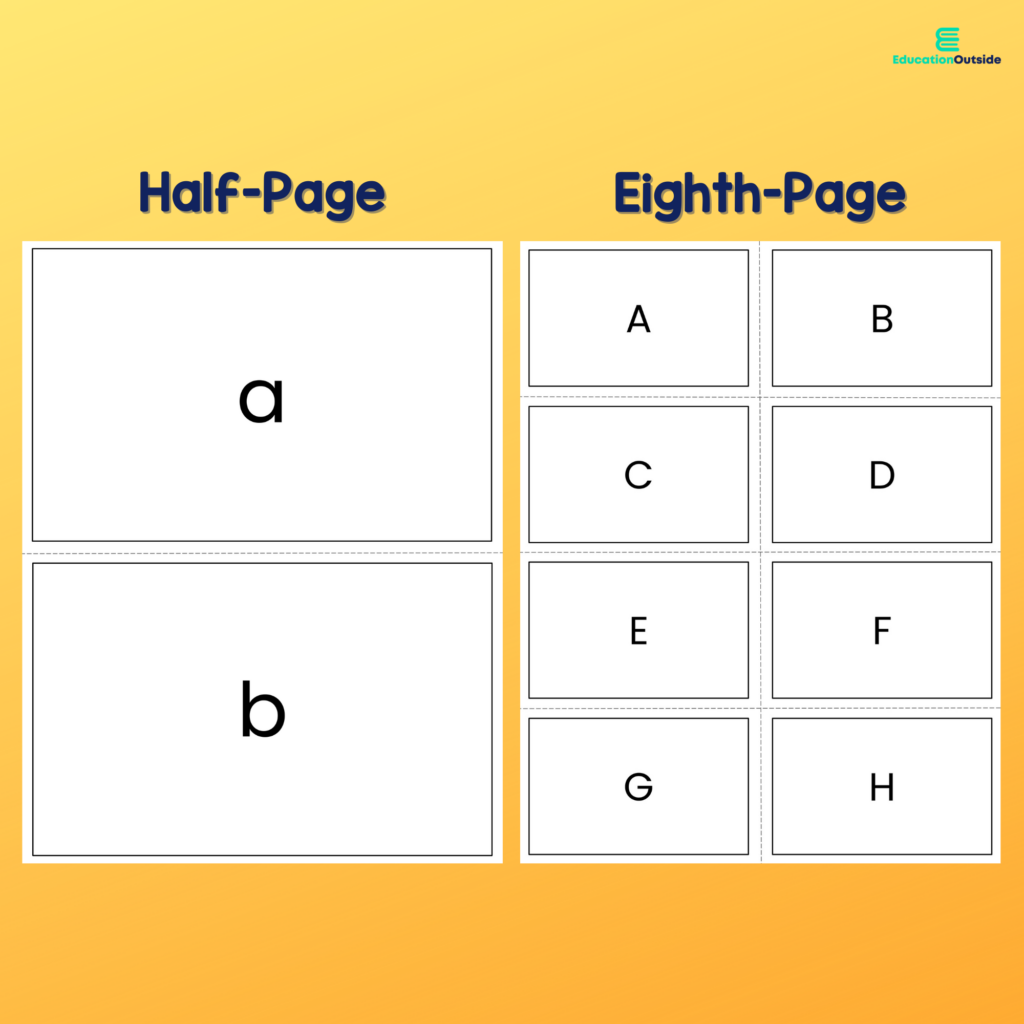 Alphabet Flashcard Bundle (A, a, Aa) - A to Z - 3 Sizes Included!