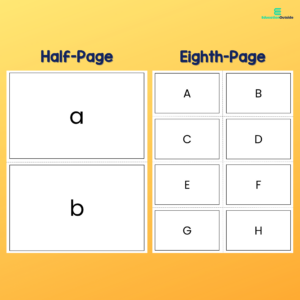 Alphabet Flashcard Bundle (A, a, Aa) - A to Z - 3 Sizes Included!