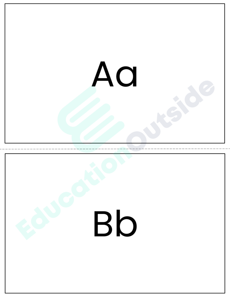 Alphabet Flashcard Bundle (A, a, Aa) - A to Z - 3 Sizes Included!