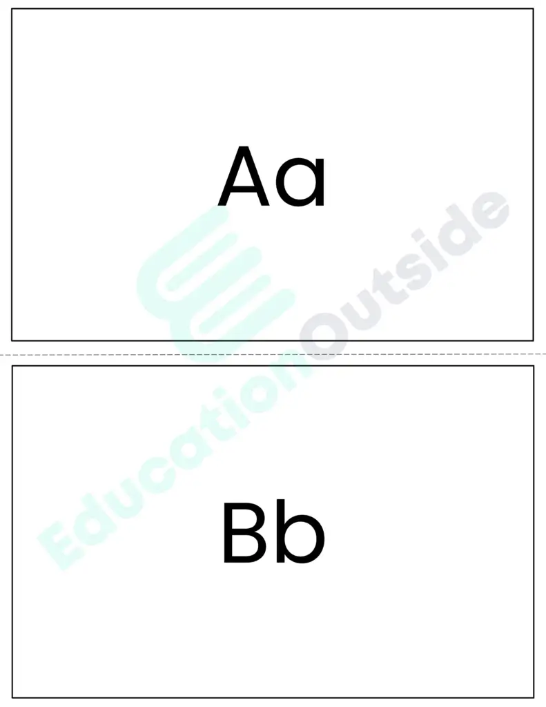 Alphabet Flashcards (Aa) - 3 Sizes Included!