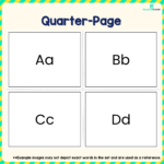Alphabet Flashcards (Aa) - 3 Sizes Included!