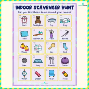 At Home Scavenger Hunt - Stay Busy & Have Fun!