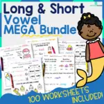 Long & Short Vowel MEGA Packet - 100 Worksheets Included!