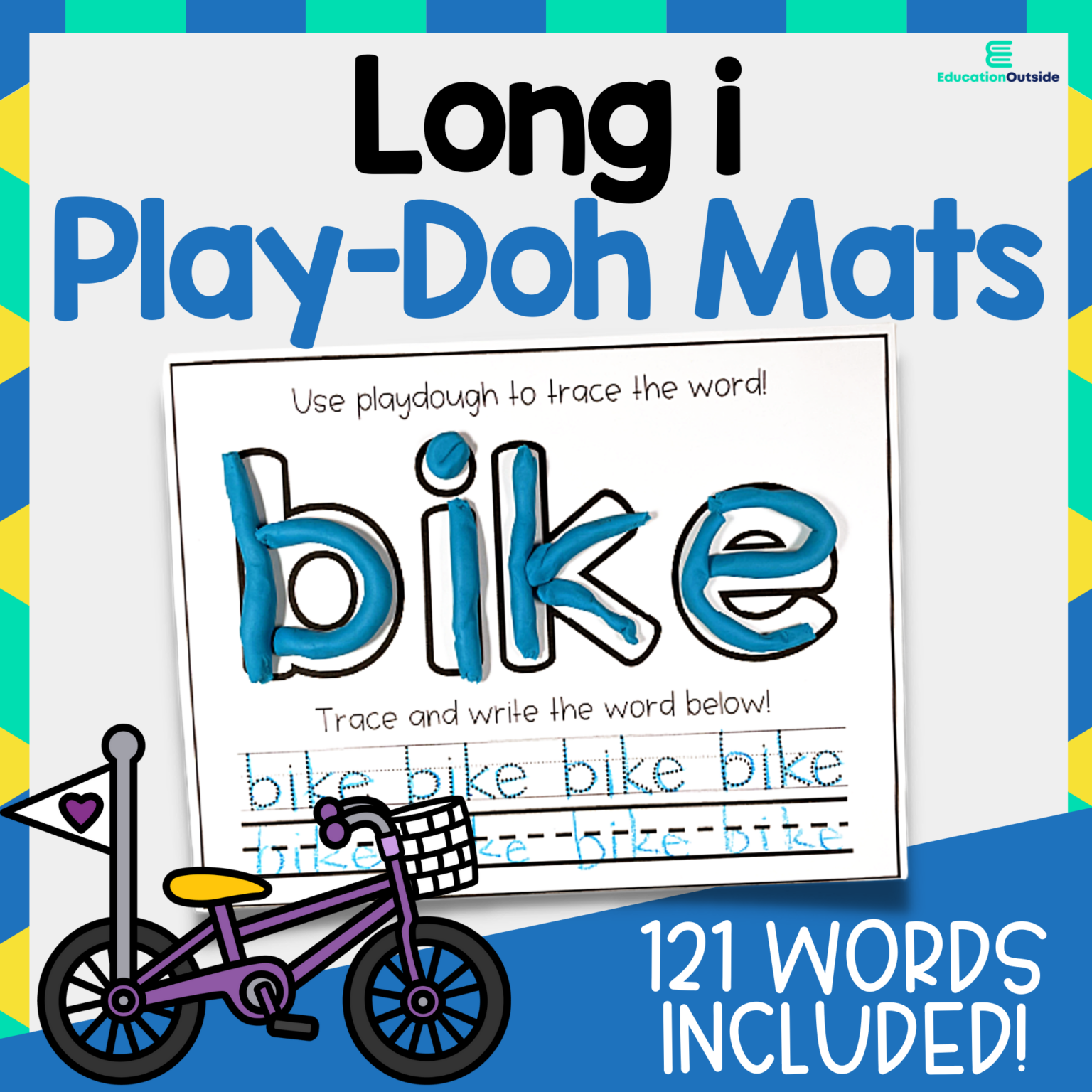 Long i Play-Doh Mats - 121 Worksheets Included!