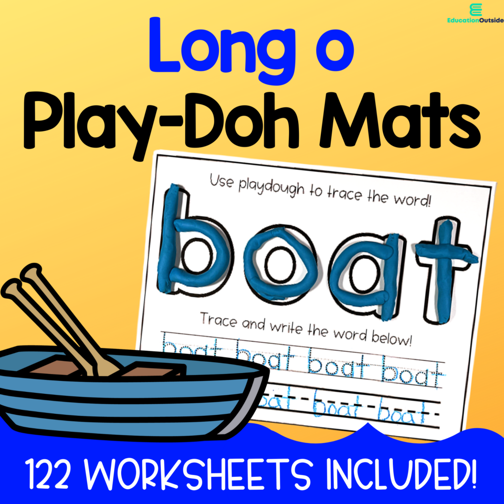 Long o Play-Doh Mats - 122 Worksheets Included!