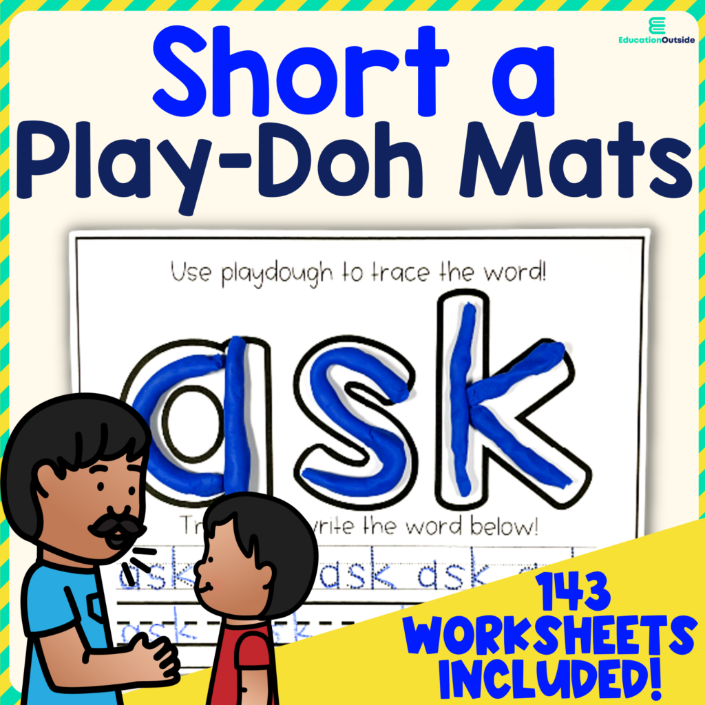 Short a Play-Doh Mats - 143 Worksheets Included!