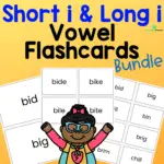 Short i & Long i Vowel Flashcard Packet - 3 Sizes Included!