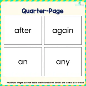 Dolch 1st Grade Sight Word Flashcards - 3 Sizes Included!