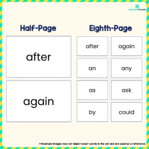 Dolch 1st Grade Sight Word Flashcards - 3 Sizes Included!