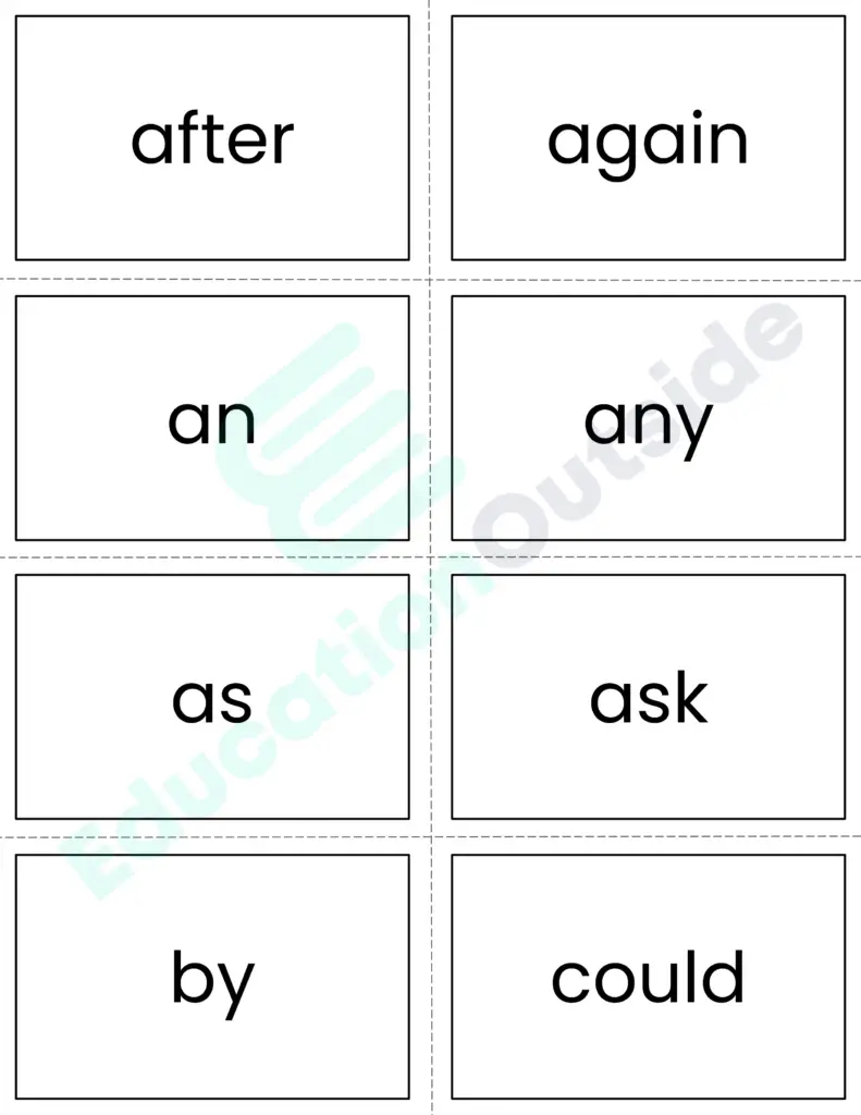 Dolch 1st Grade Sight Word Flashcards - 3 Sizes Included!